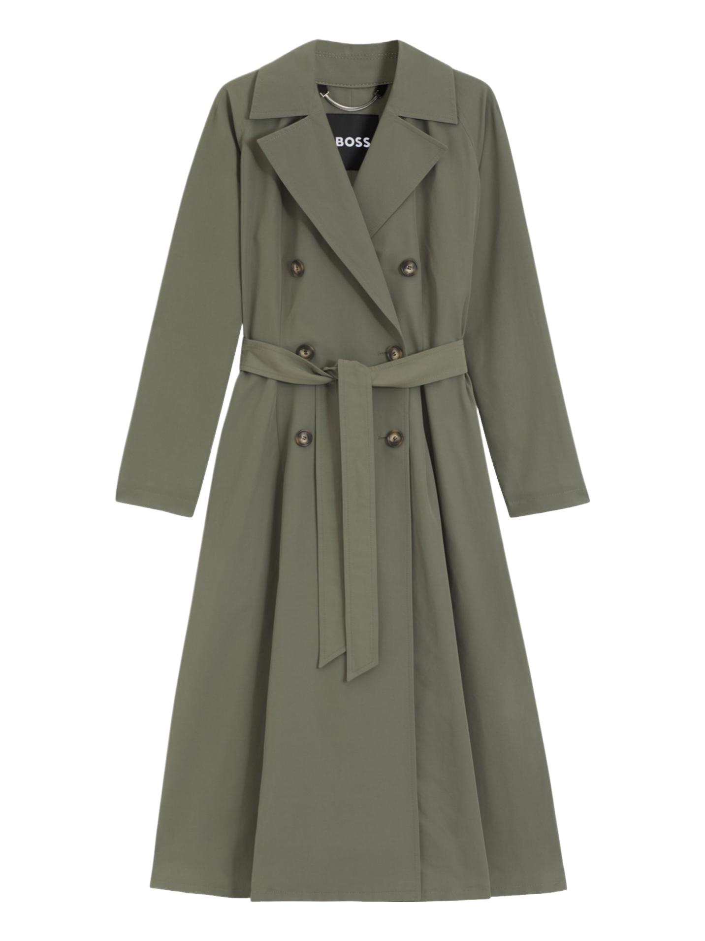 HUGO BOSS Hugo Boss Water-Repellent Trench Coat with Belt